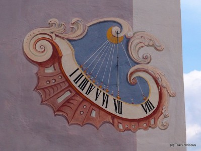 Sundial 3/3 seen at a church in Stubenberg